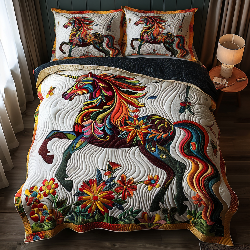 Twilight Sparkle 3-Piece Quilted Bedding Set NCU0DV2290 – Vantique