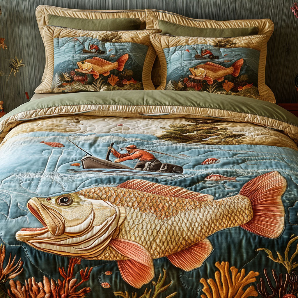 Under the Sun 3-Piece Quilted Bedding Set NCU0PT6928 – Vantique