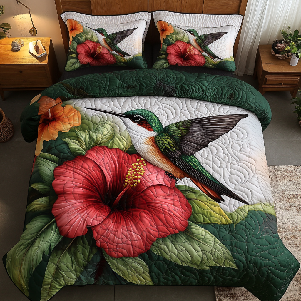 Velvet Nectar 3-Piece Quilted Bedding Set NCU0VH5003 – Vantique