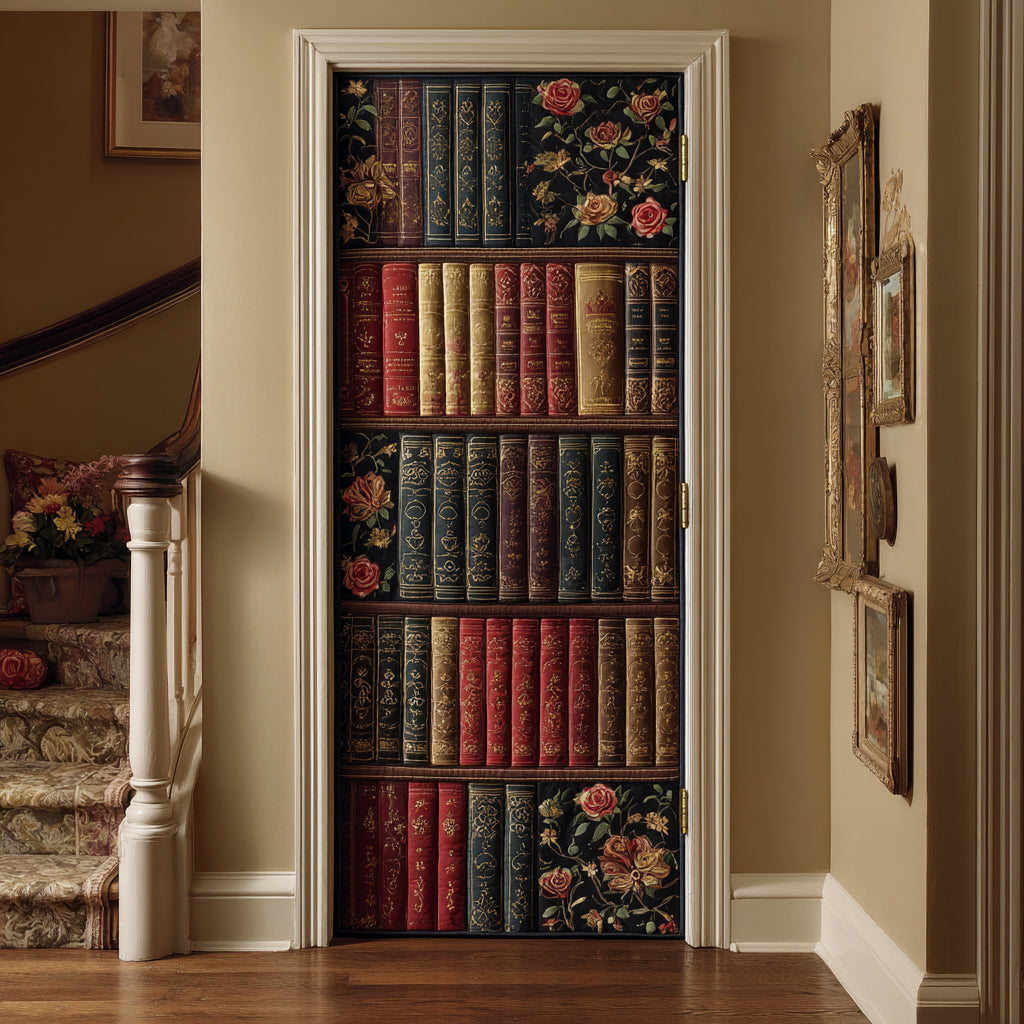Vintage Library Quilted Door Cover NCU0DV8829 – Vantique