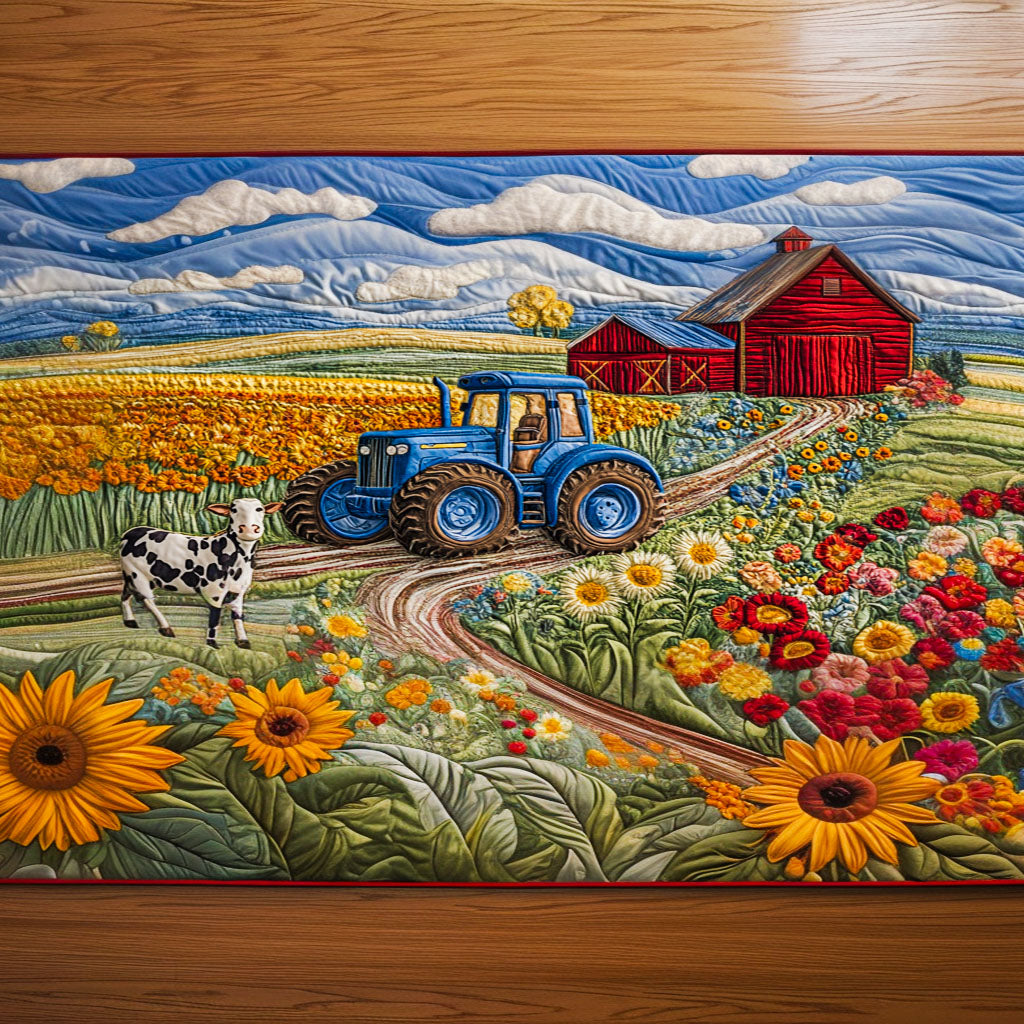 Vintage Tractor Quilted Table Runner NCU0NT6306 – Vantique