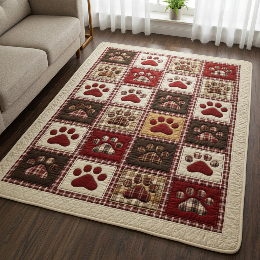 Warm Cabin Love Paw Area Rug NCU0NT11543 – Vantique