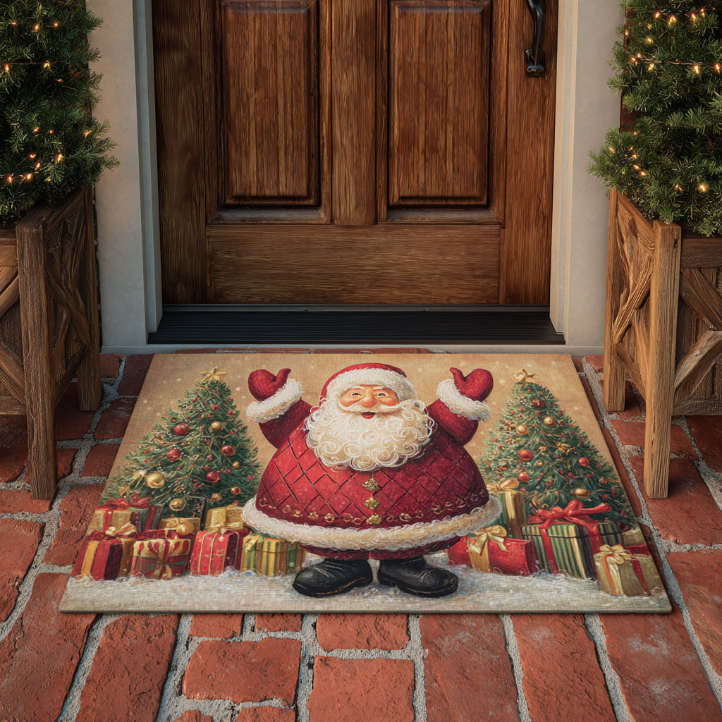 Waving Santa Claus Doormat NCU0HH588 – Vantique