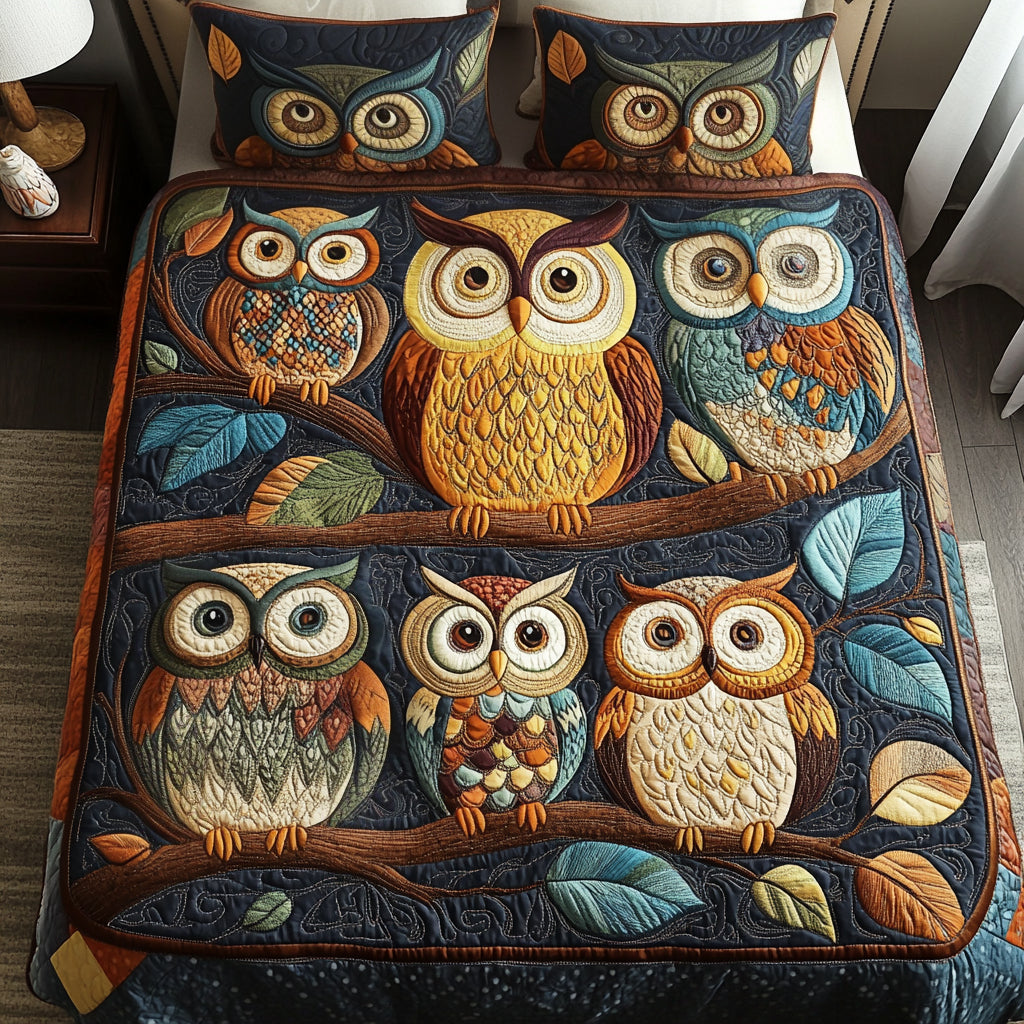 Whimsy Woods 3-Piece Quilted Bedding Set NCU0VH812 – Vantique