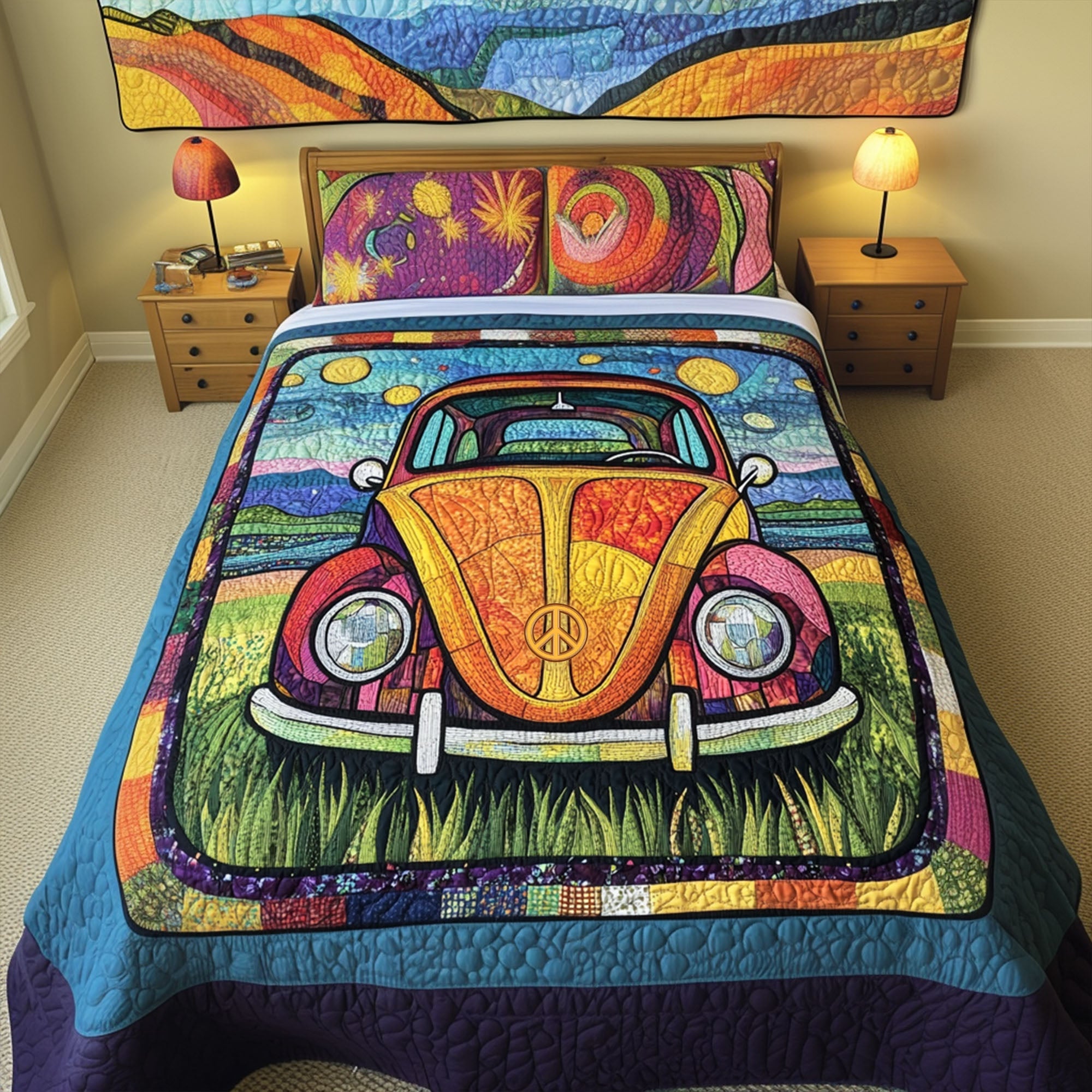 Wild Bug Love 3-Piece Quilted Bedding Set NCU0PT5324 – Vantique