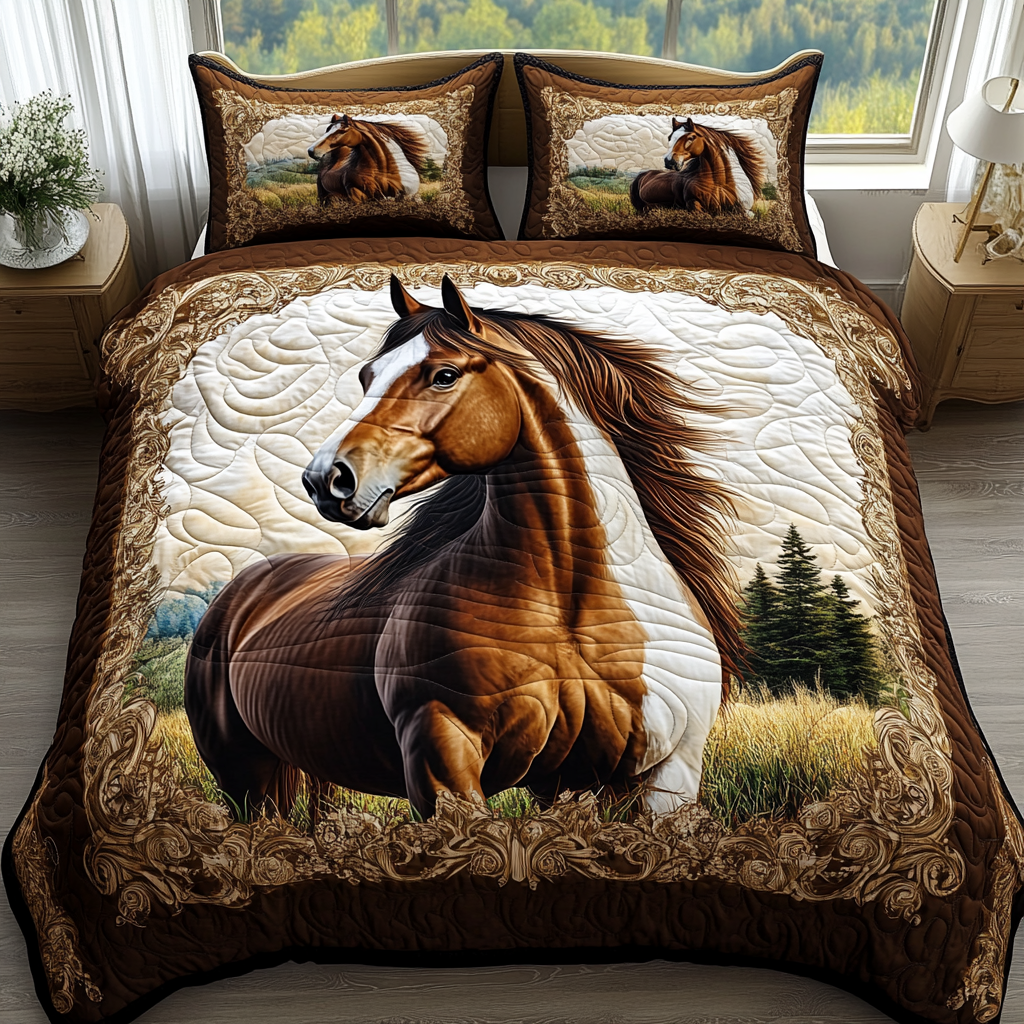 Wind Whisper 3-Piece Quilted Bedding Set NCU0DV2785 – Vantique