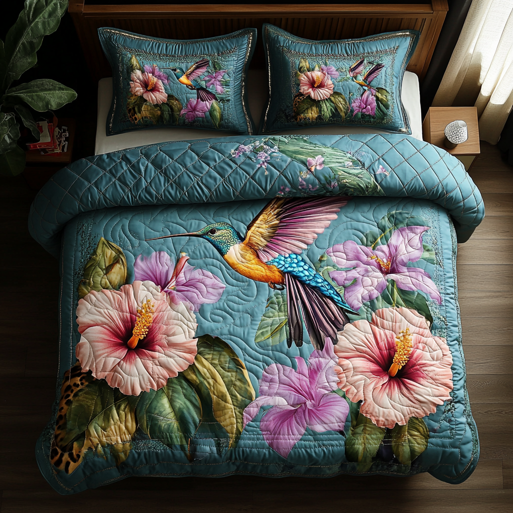 Wings of Whimsy 3-Piece Quilted Bedding Set NCU0DV2009 – Vantique