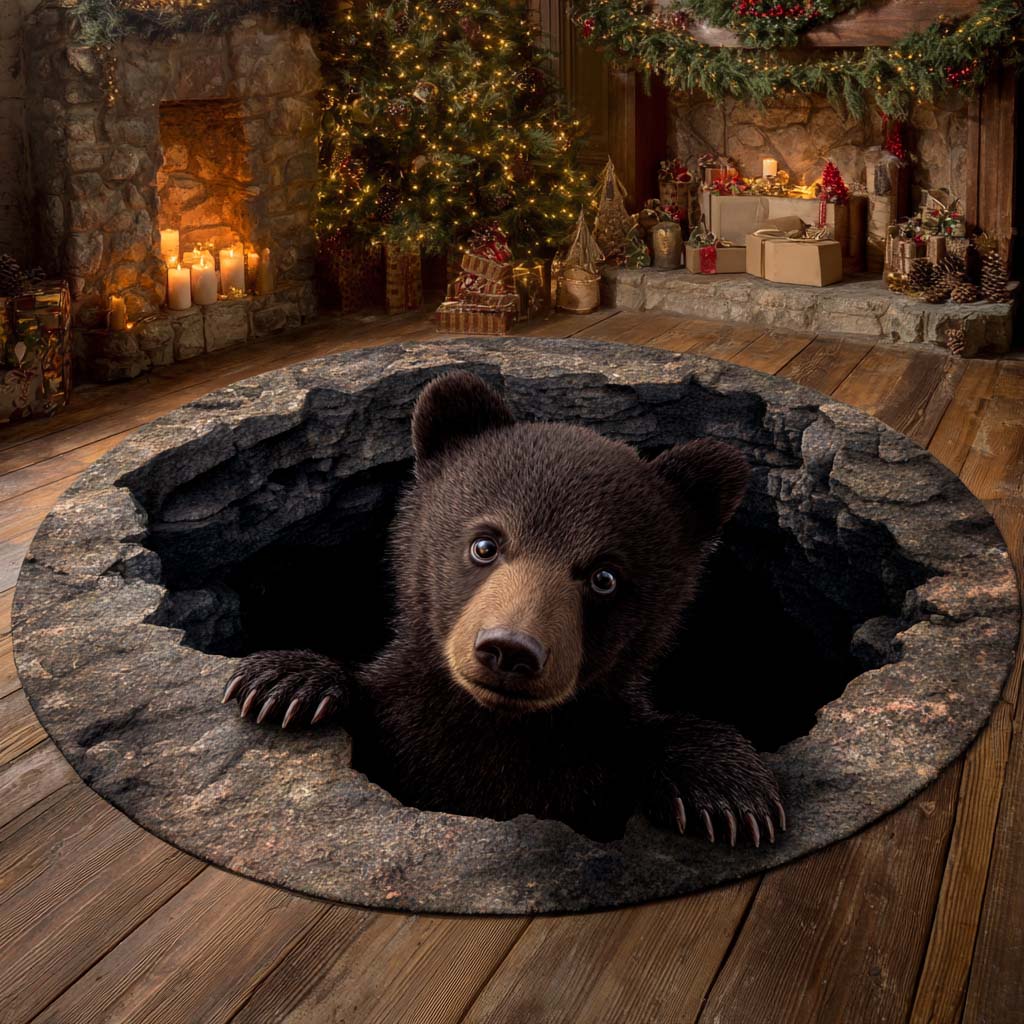 Bear Round Carpet NCU0VT324 – Vantique