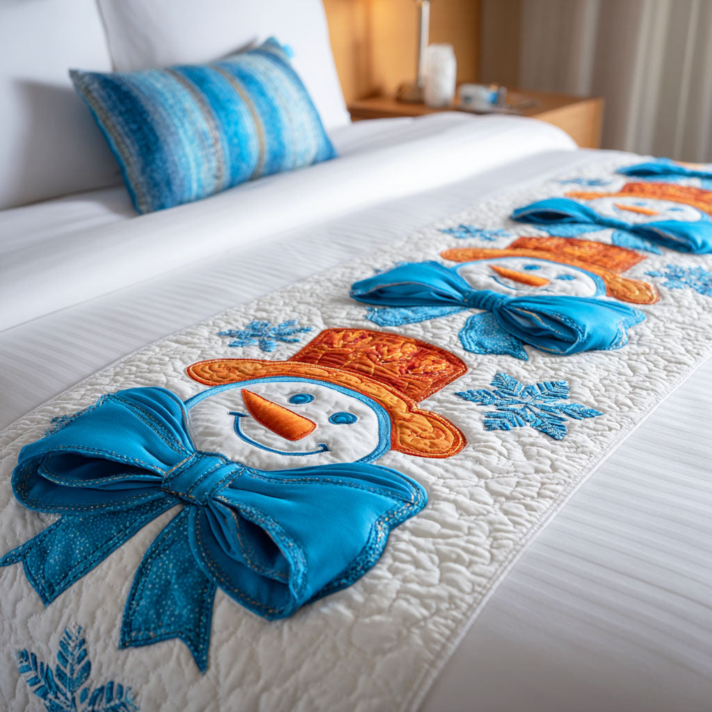 Winter Frostman Quilted Bed Runner NCU0TD799 – Vantique