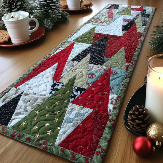 Winter Patchwork Quilted Table Runner NCU0TV287 – Vantique