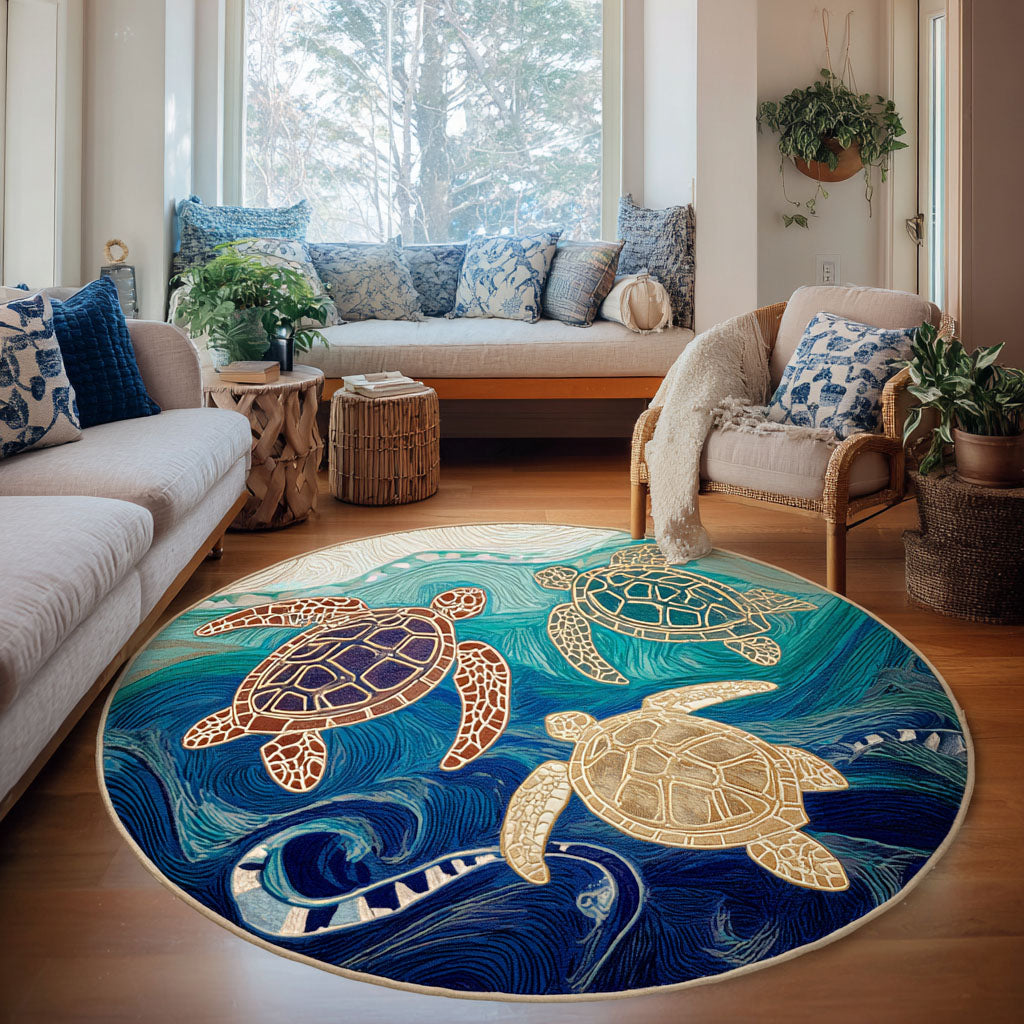 Wise Wanderer Round Carpet NCU0PT9859 – Vantique