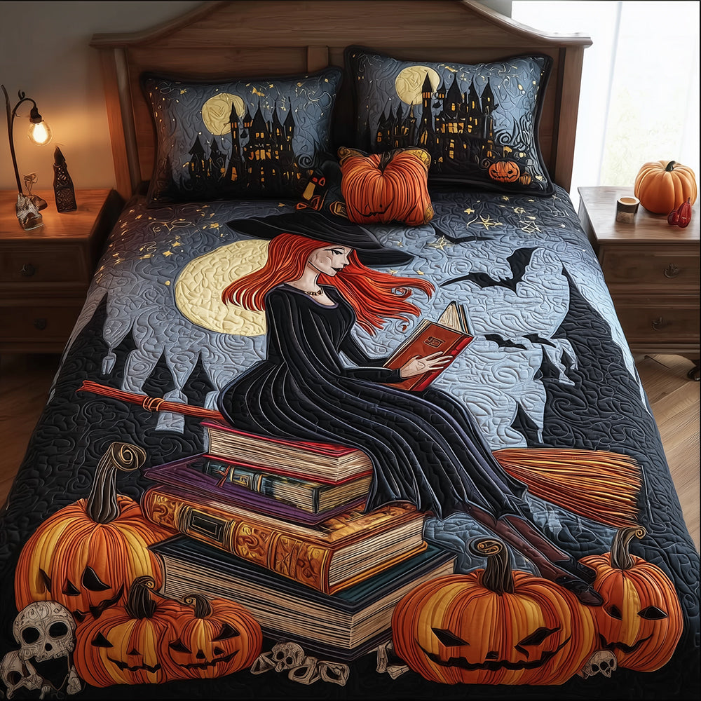 Witchcraft Tales 3-Piece Quilted Bedding Set NCU0TH3207 – Vantique