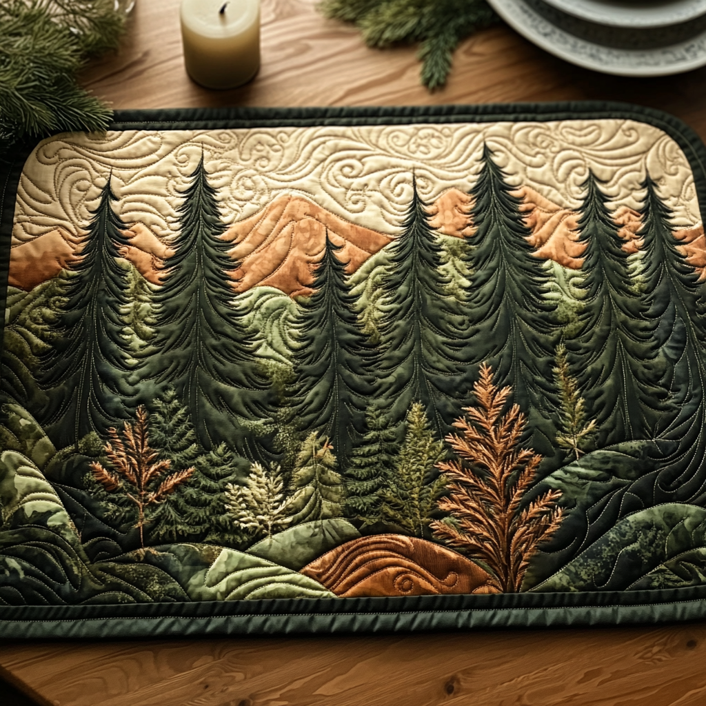 Woodland Wanderlust Quilted Place Mat NCU0DV5712 – Vantique