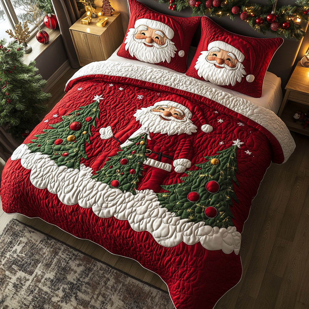 Yuletide Cheer 3-Piece Quilted Bedding Set NCU0DV7926 – Vantique